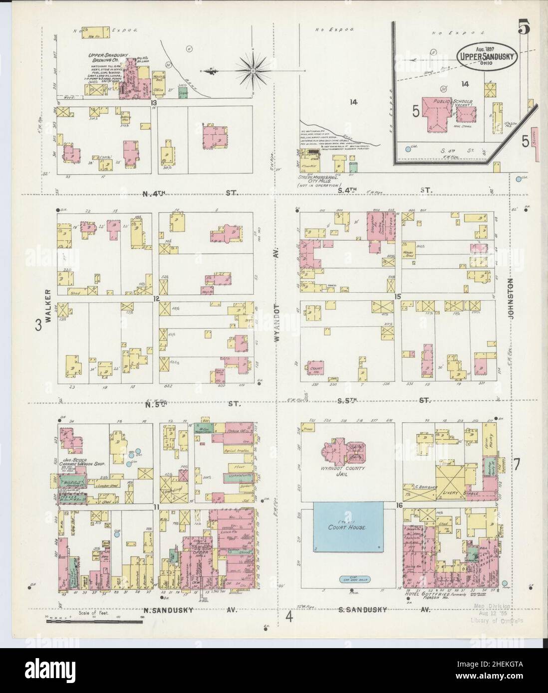 Map Of Upper Sandusky Ohio High Resolution Stock Photography and Images ...