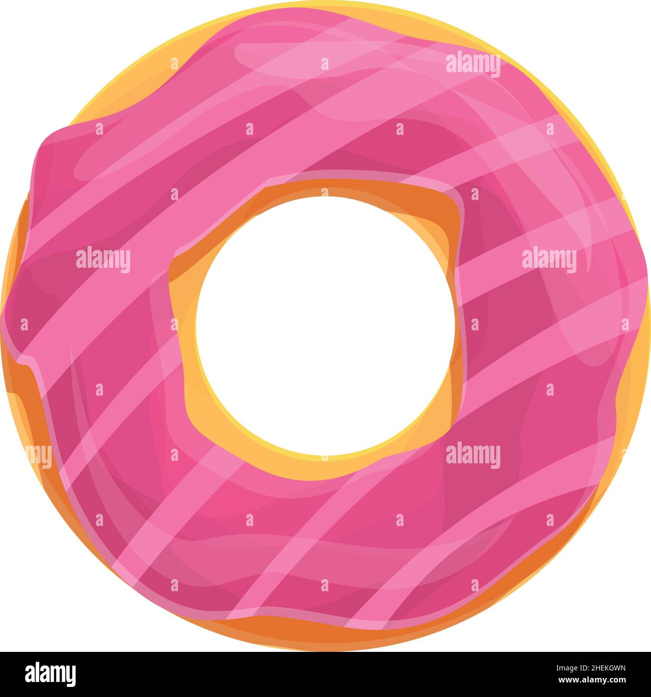 Glaze donut icon cartoon vector. Sugar cake. Candy icing Stock Vector ...