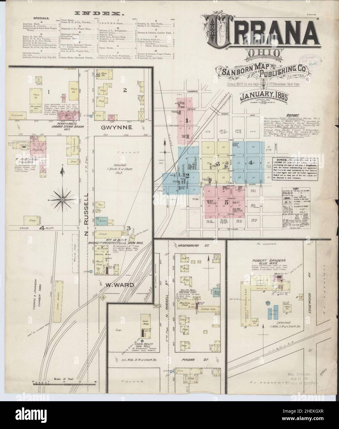 Urbana ohio map hi-res stock photography and images - Alamy