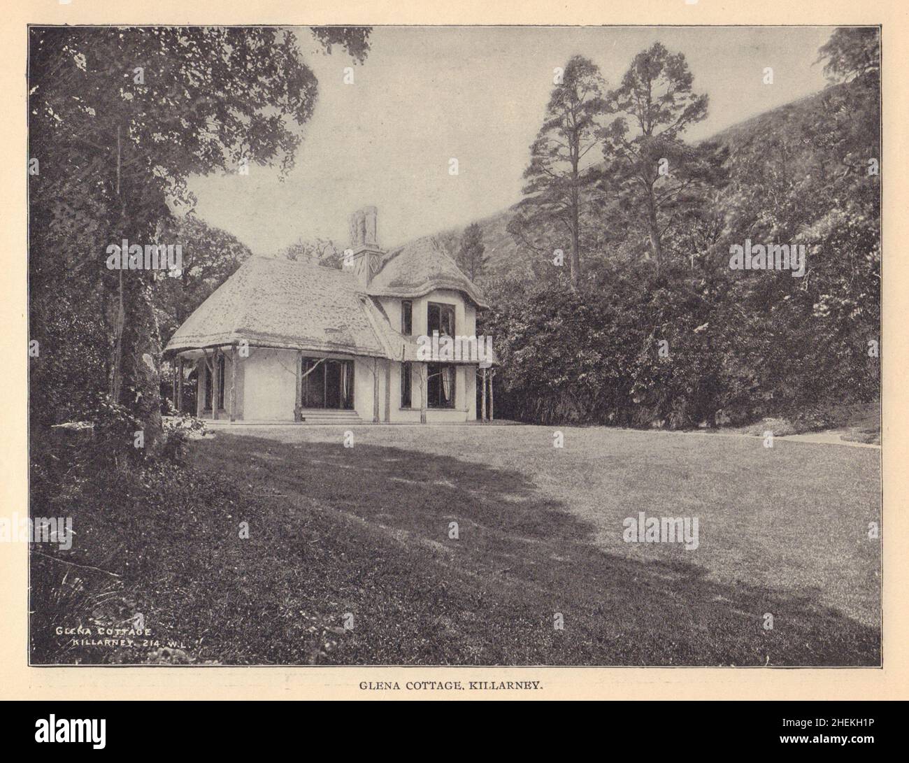 Glena Cottage, Killarney. Ireland 1905 old antique vintage print ...