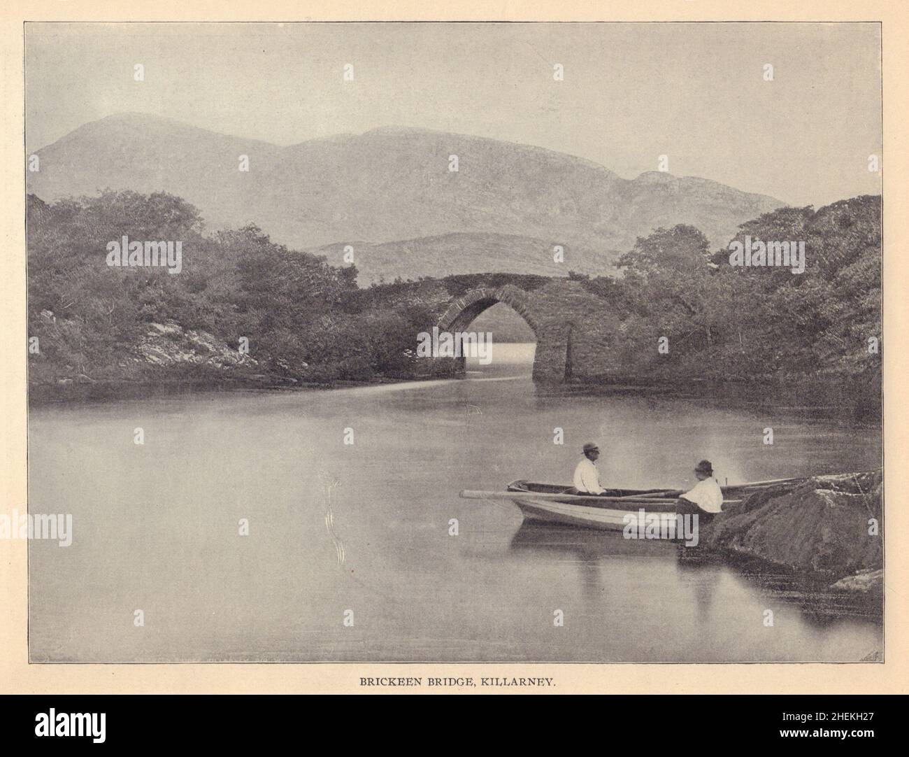 Brickeen Bridge, Killarney. Ireland 1905 old antique vintage print ...