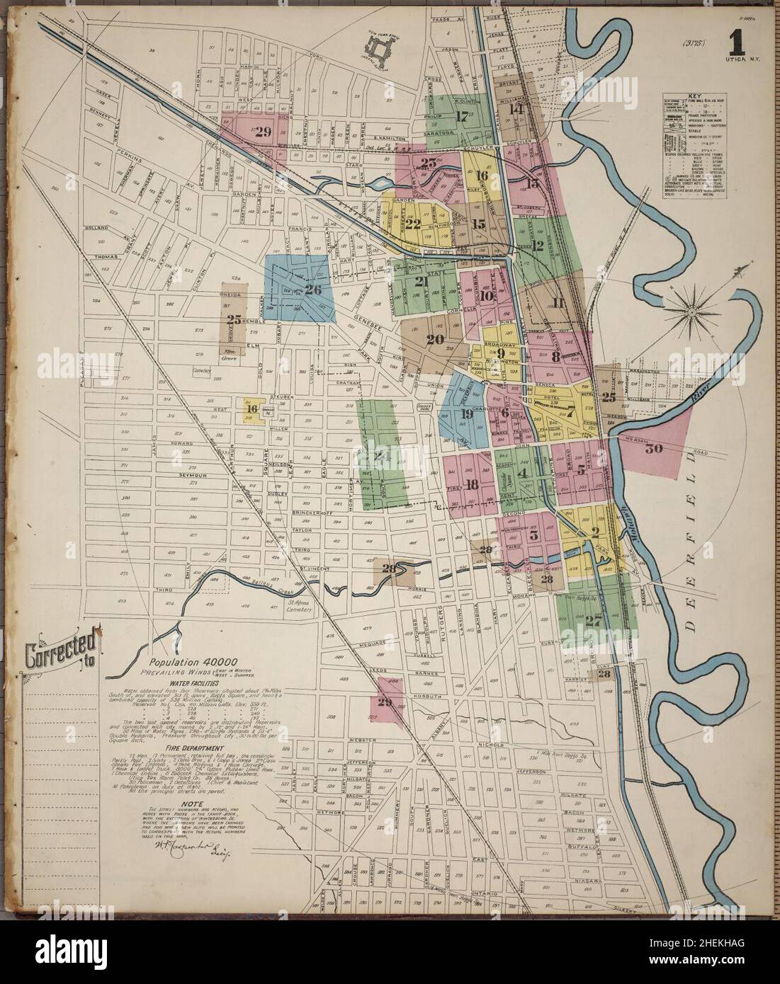 Map of utica new york hi-res stock photography and images - Alamy