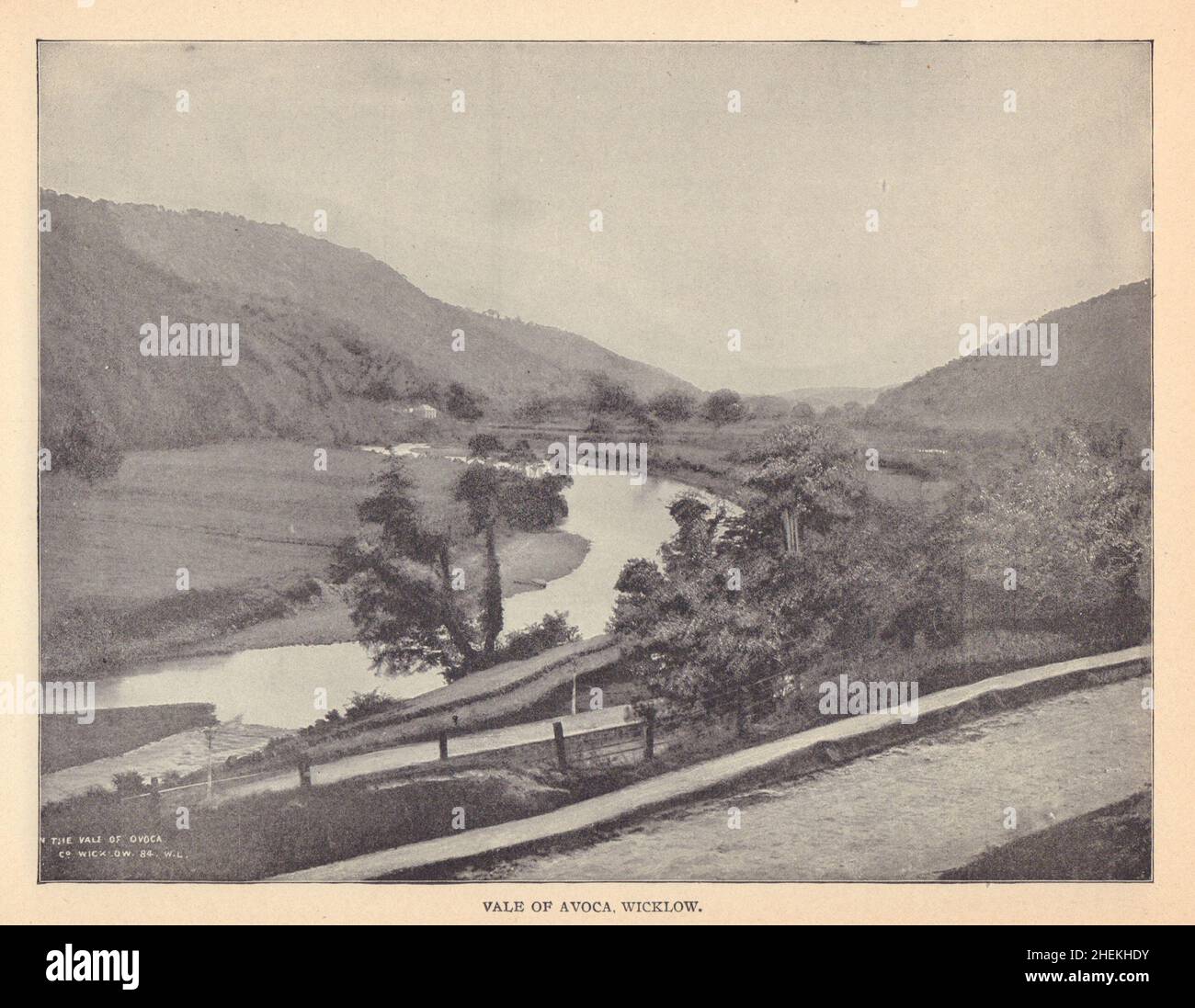 Vale of Avoca, Wicklow. Ireland 1905 old antique vintage print picture ...