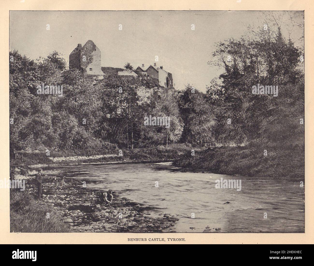 Benburb Castle, Tyrone. Ireland 1905 old antique vintage print picture ...