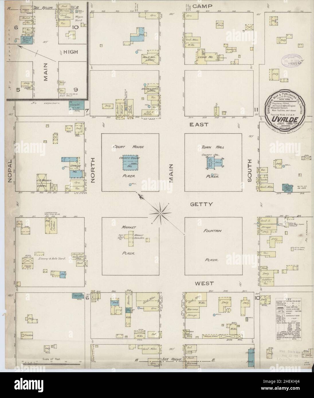 Map of uvalde texas hi-res stock photography and images - Alamy