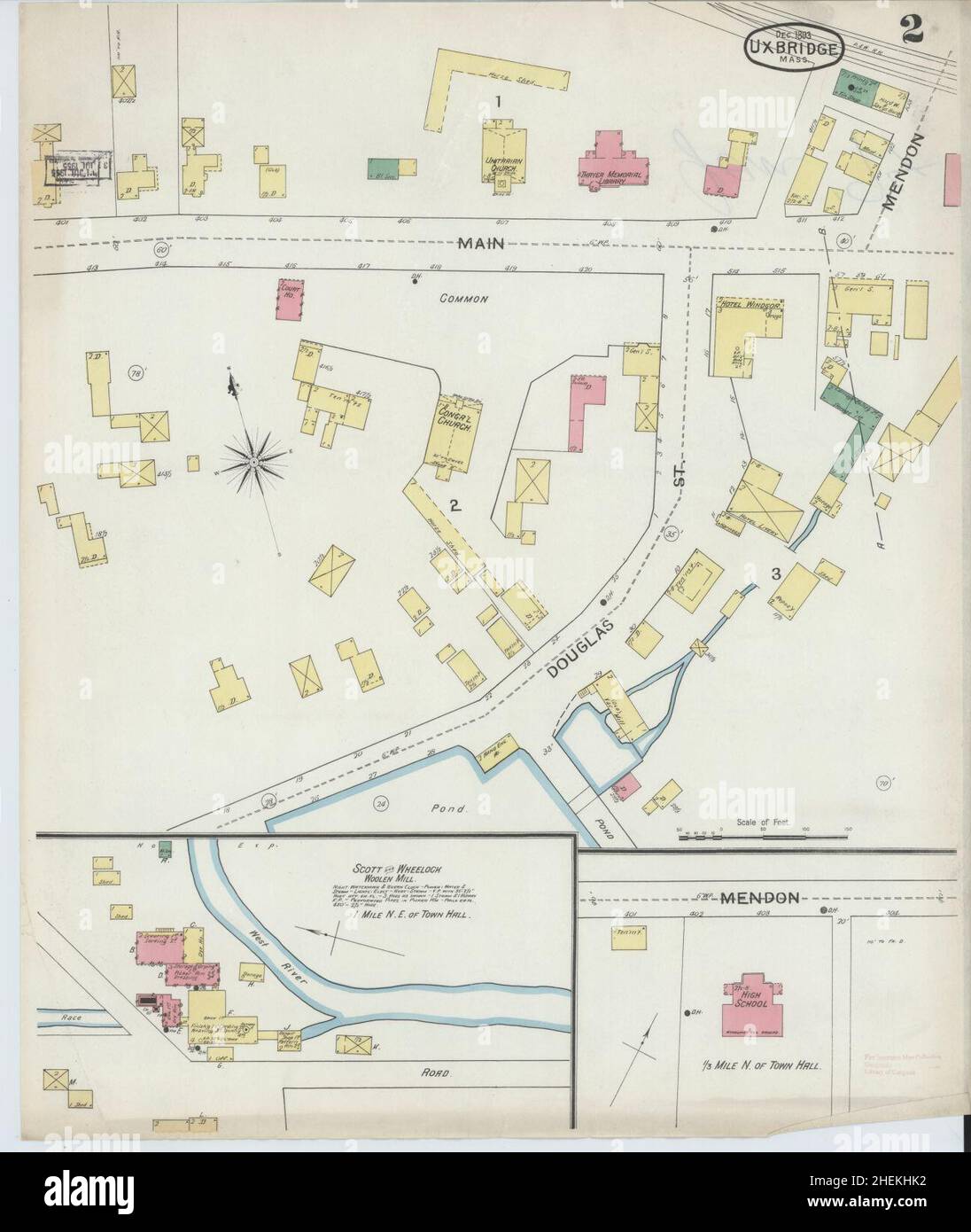 Map of uxbridge hi-res stock photography and images - Alamy