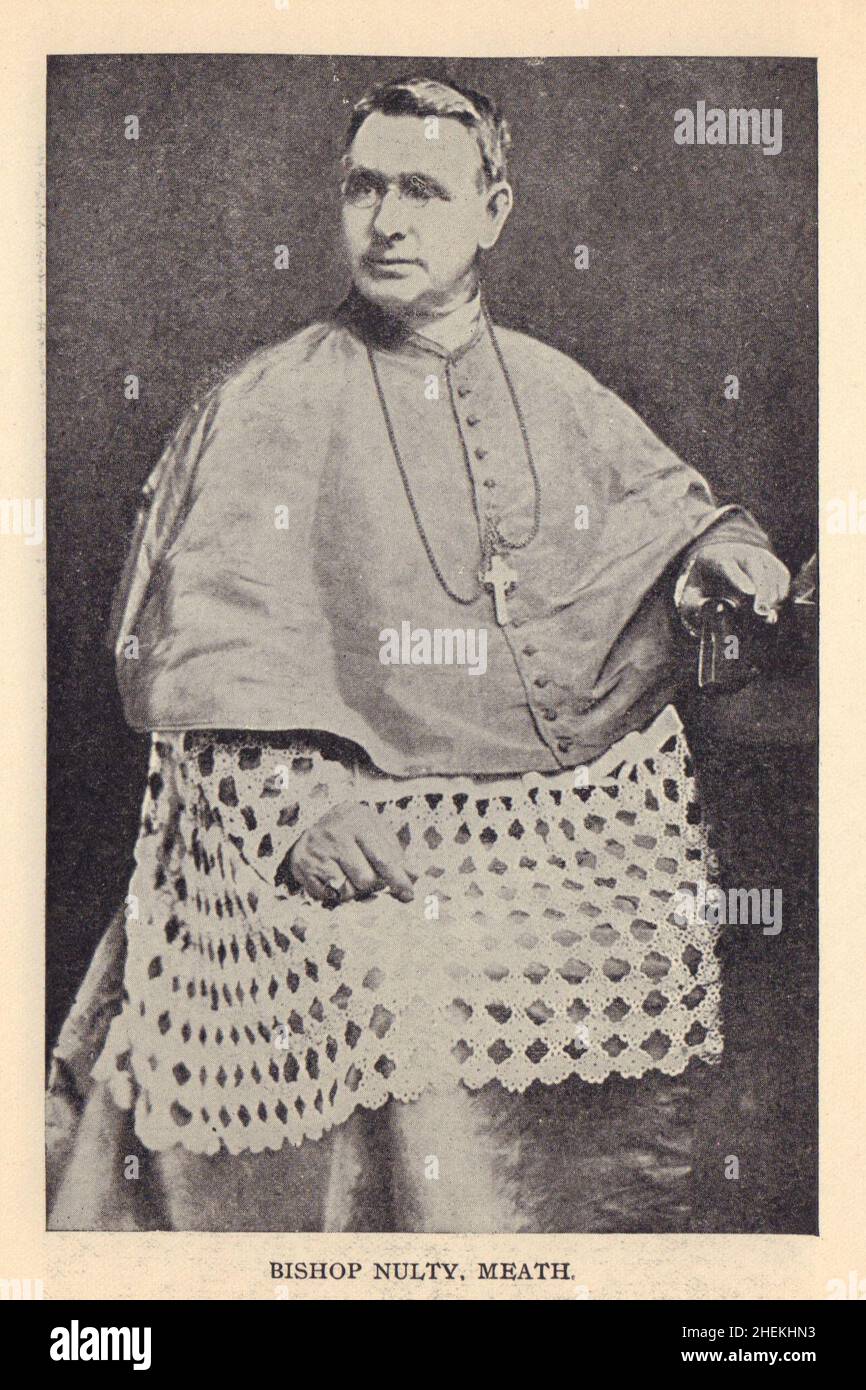 Bishop Nulty, Meath. Ireland clergy 1905 old antique vintage print ...