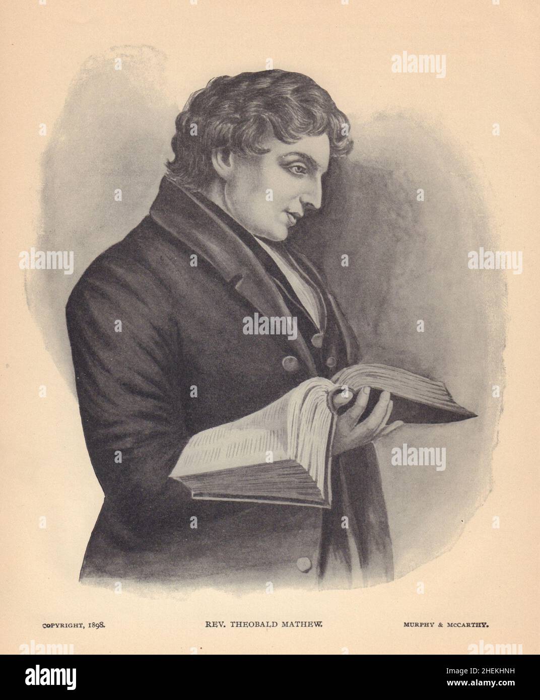 Father Theobald Mathew. Ireland clergy 1905 old antique vintage print ...