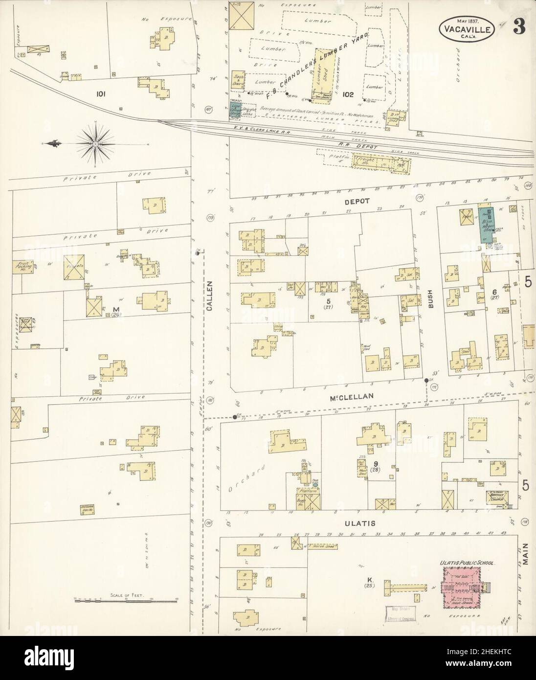 Sanborn Fire Insurance Map from Vacaville, Solano County, California ...