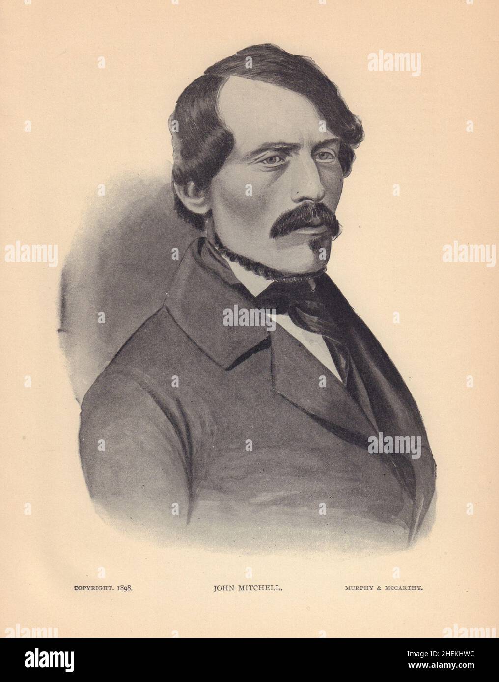 John Mitchel. Irish Republican Nationalist. Young Irelander 1905 old ...