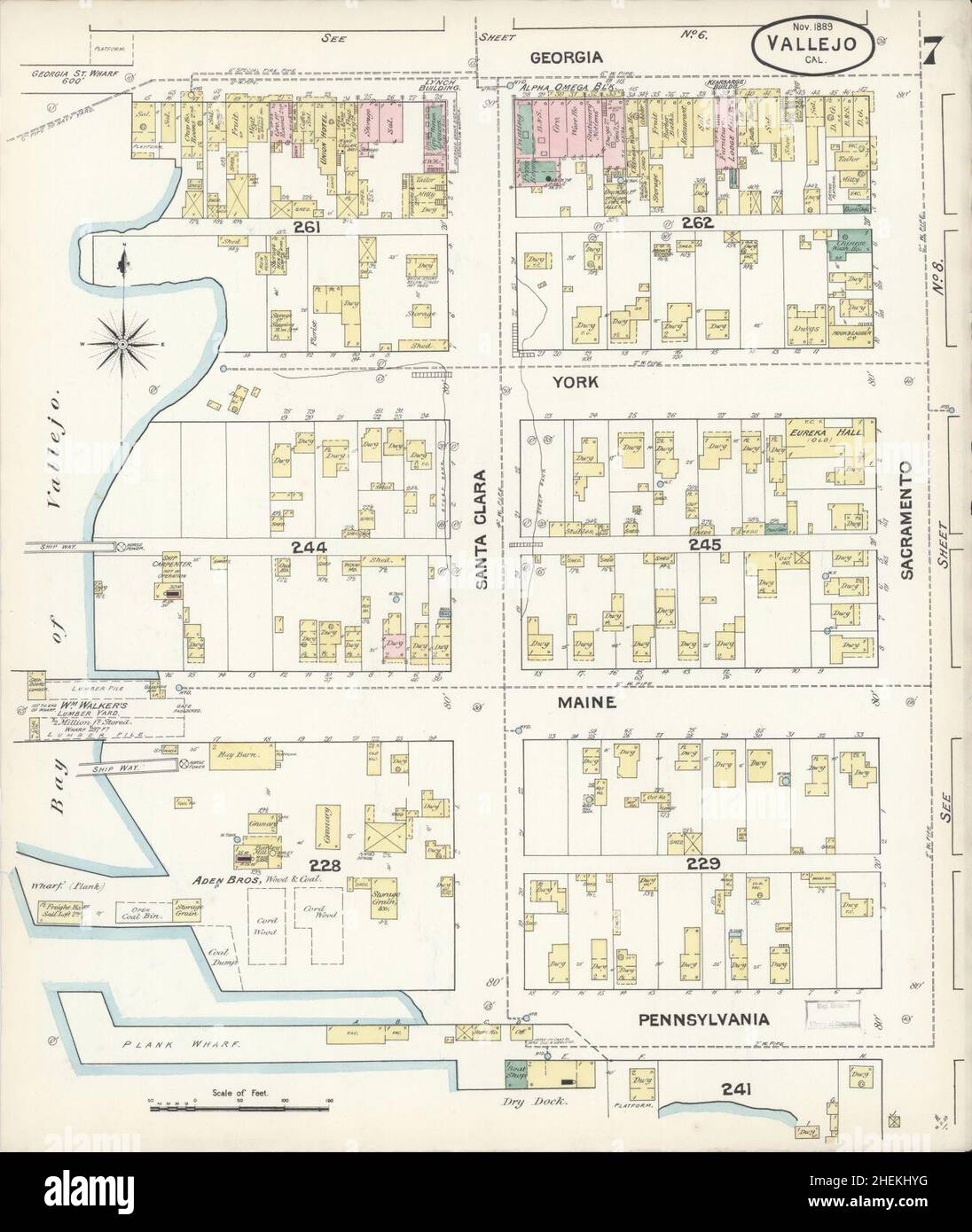 Map of vallejo hi-res stock photography and images - Alamy