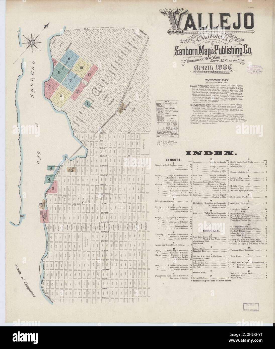 Sanborn Fire Insurance Map from Vallejo, Solano County, California ...