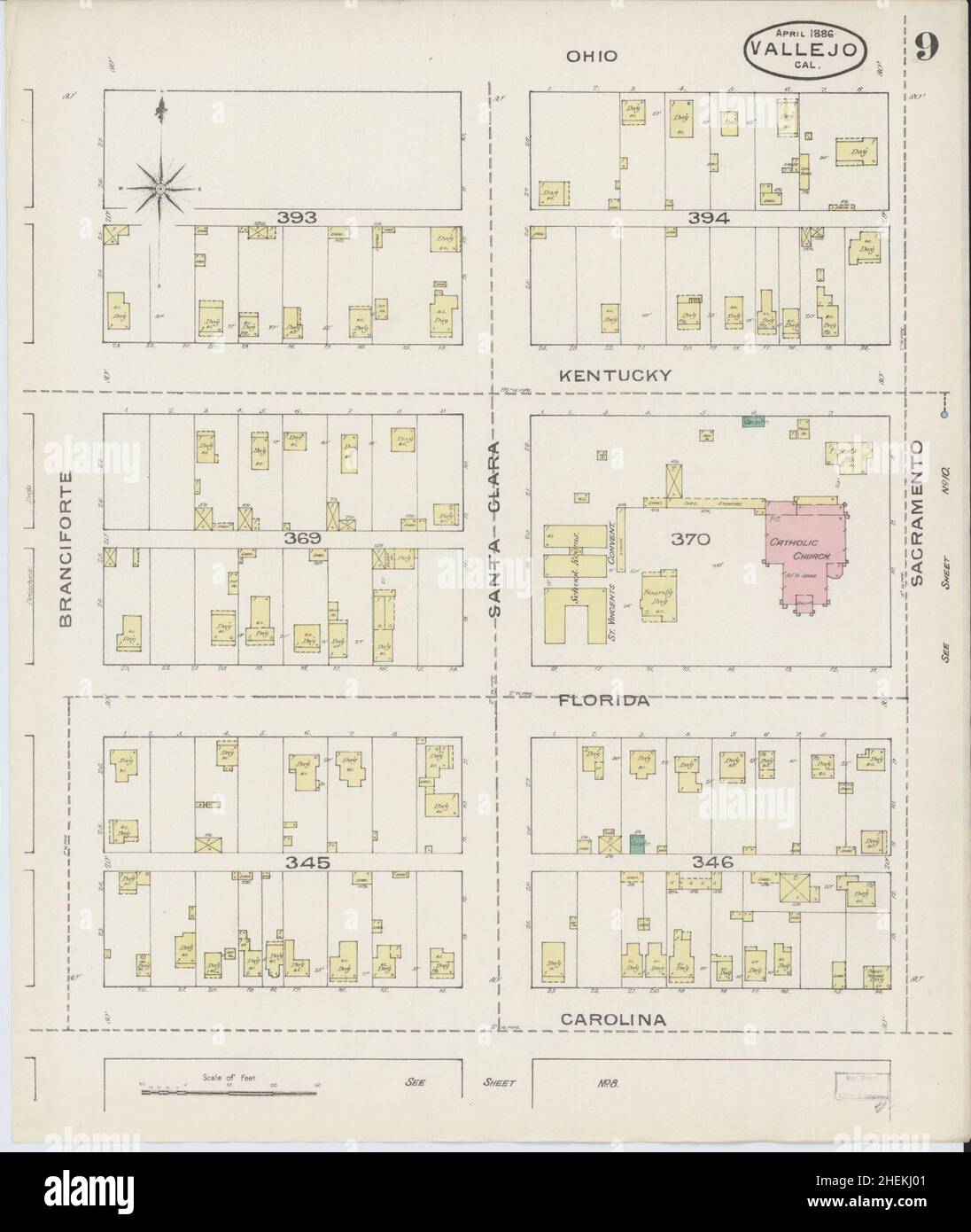 Map of vallejo hi-res stock photography and images - Alamy