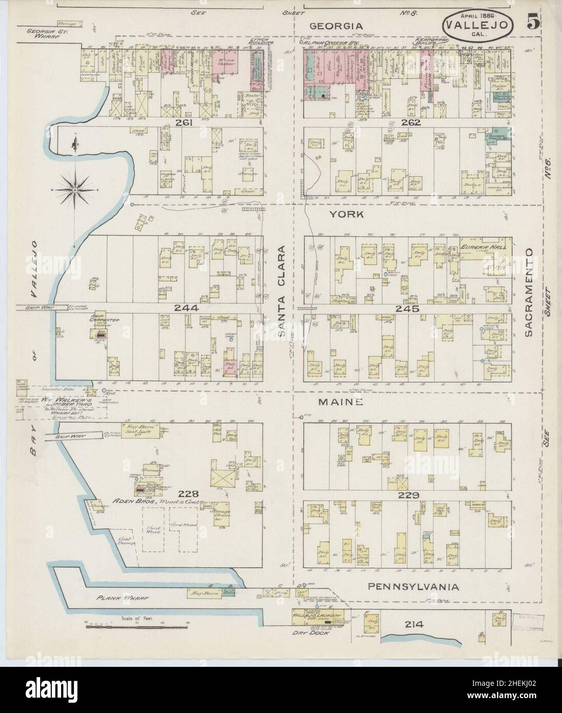 Sanborn Fire Insurance Map from Vallejo, Solano County, California ...