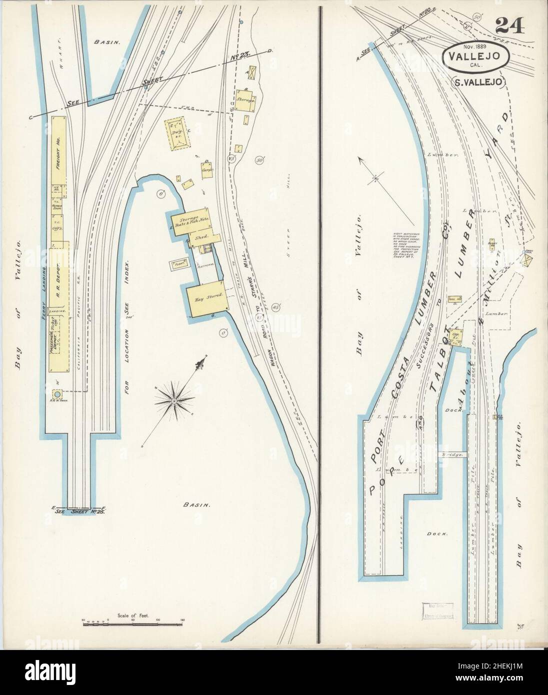 Sanborn Fire Insurance Map from Vallejo, Solano County, California ...