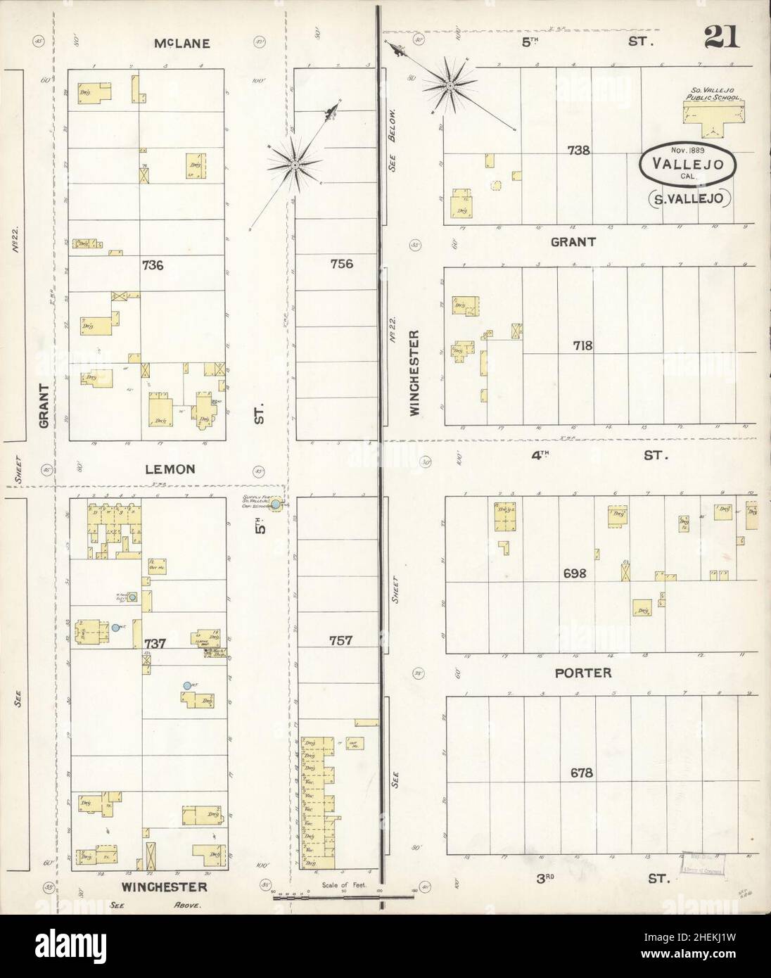 Map of vallejo hi-res stock photography and images - Alamy