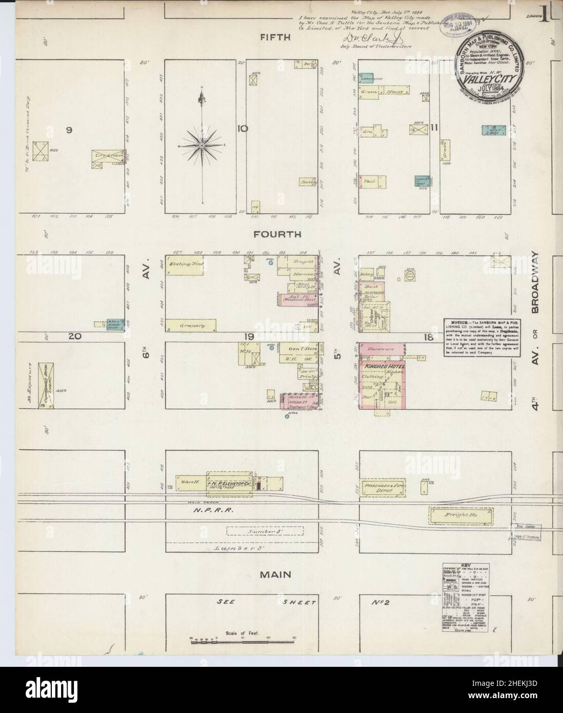 Map of valley city hi-res stock photography and images - Alamy