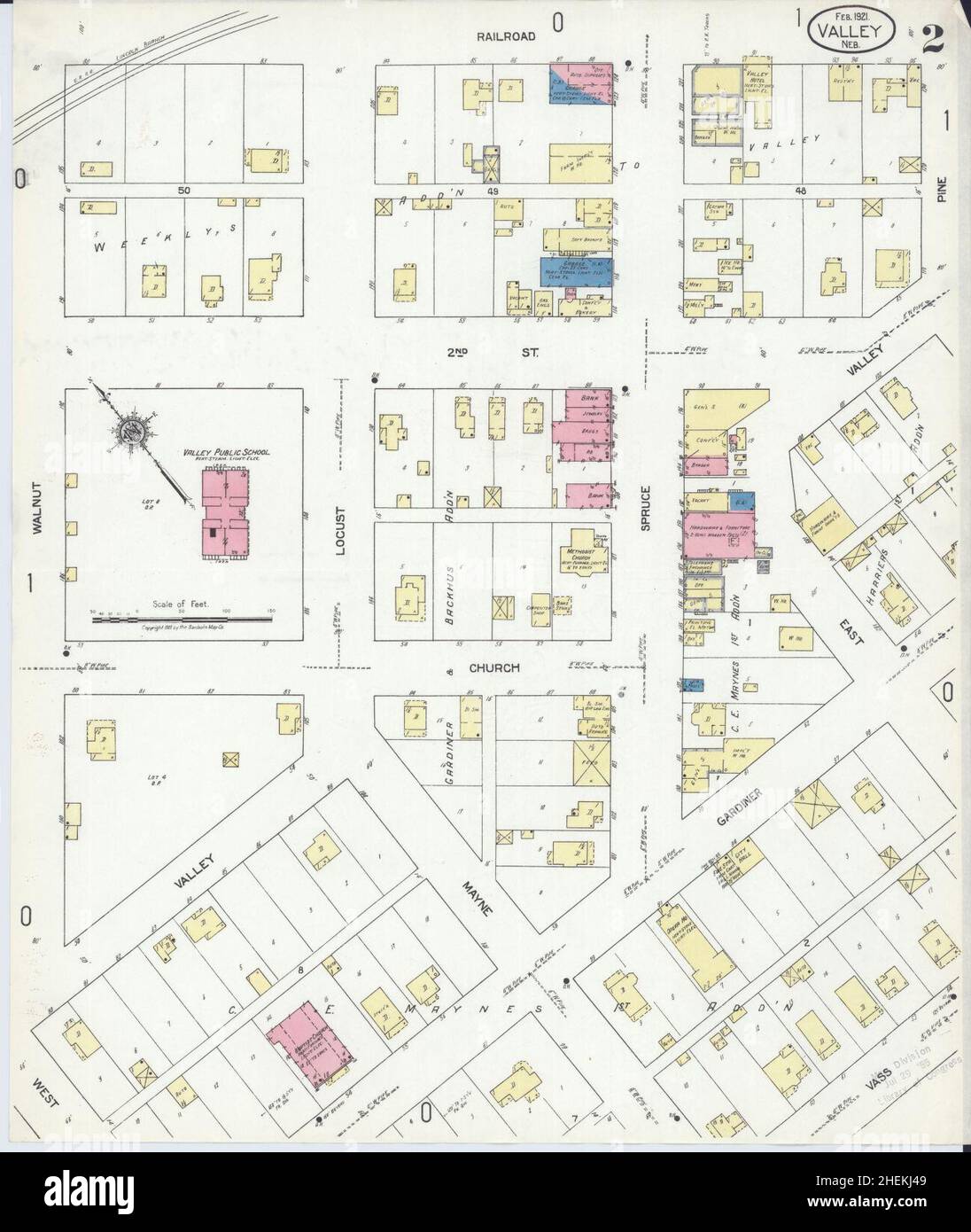 Nebraska valley map hi-res stock photography and images - Alamy