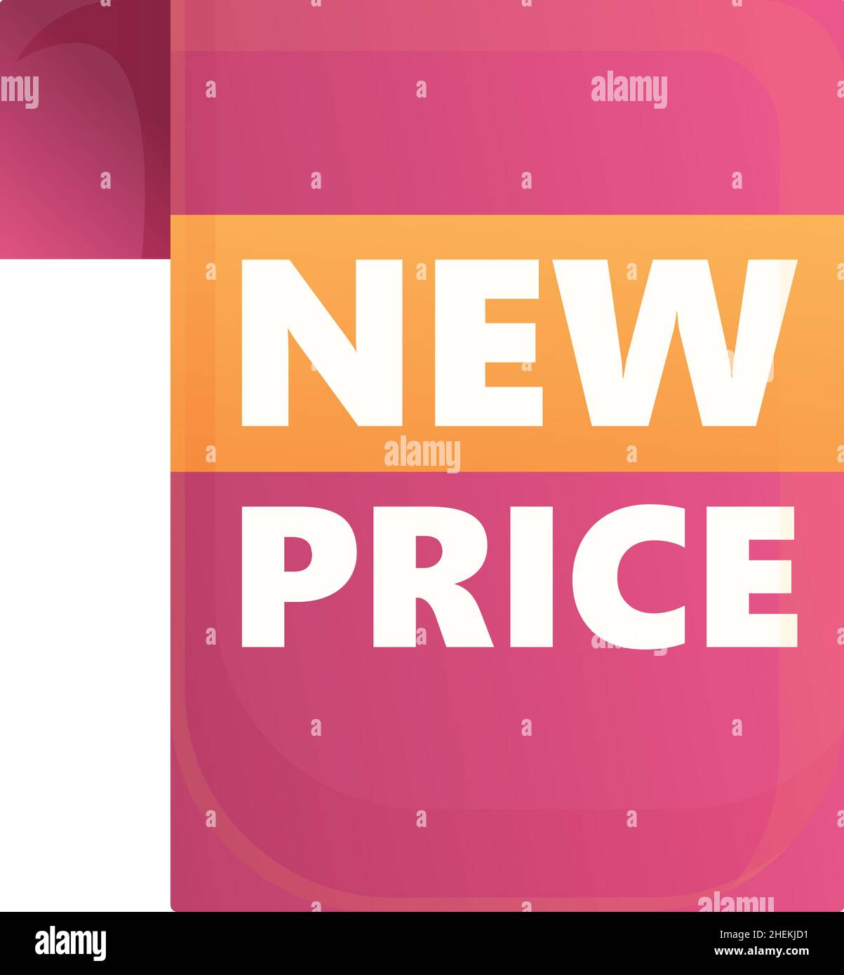 Store new price icon cartoon vector. Discount sale. Label tag Stock ...