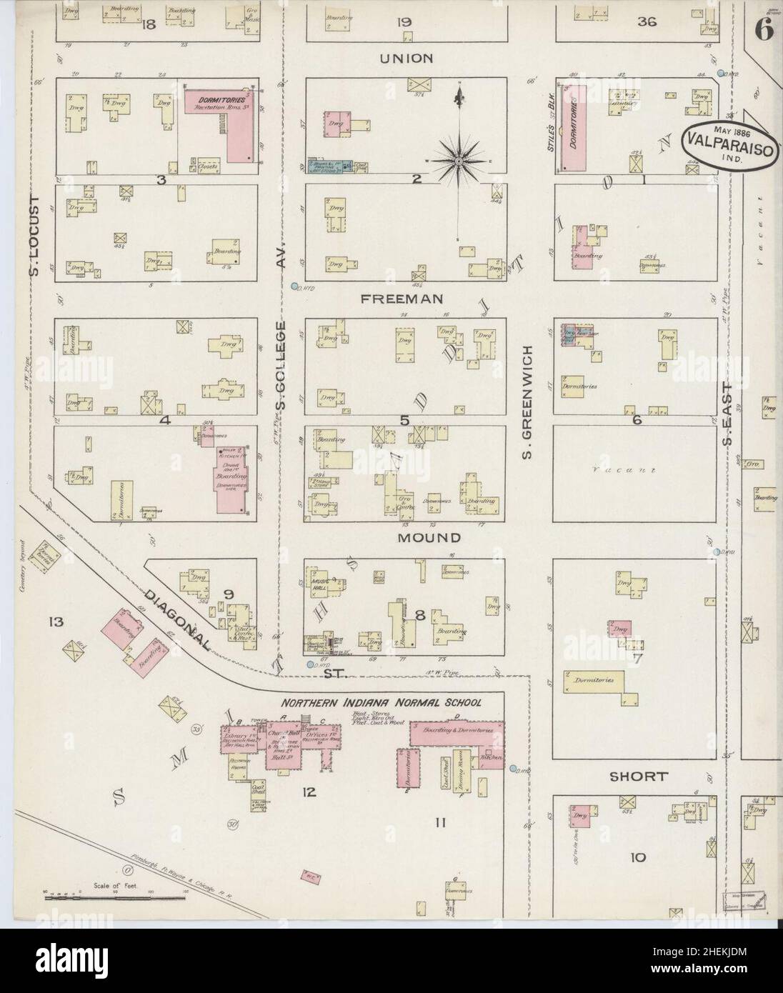 Valparaiso Indiana County Map City