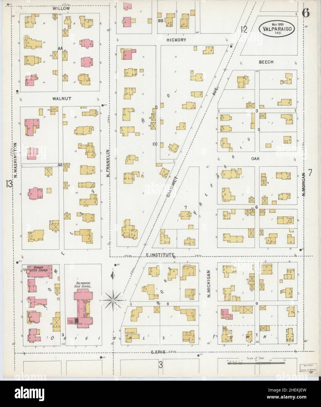 Porter county map hi-res stock photography and images - Alamy