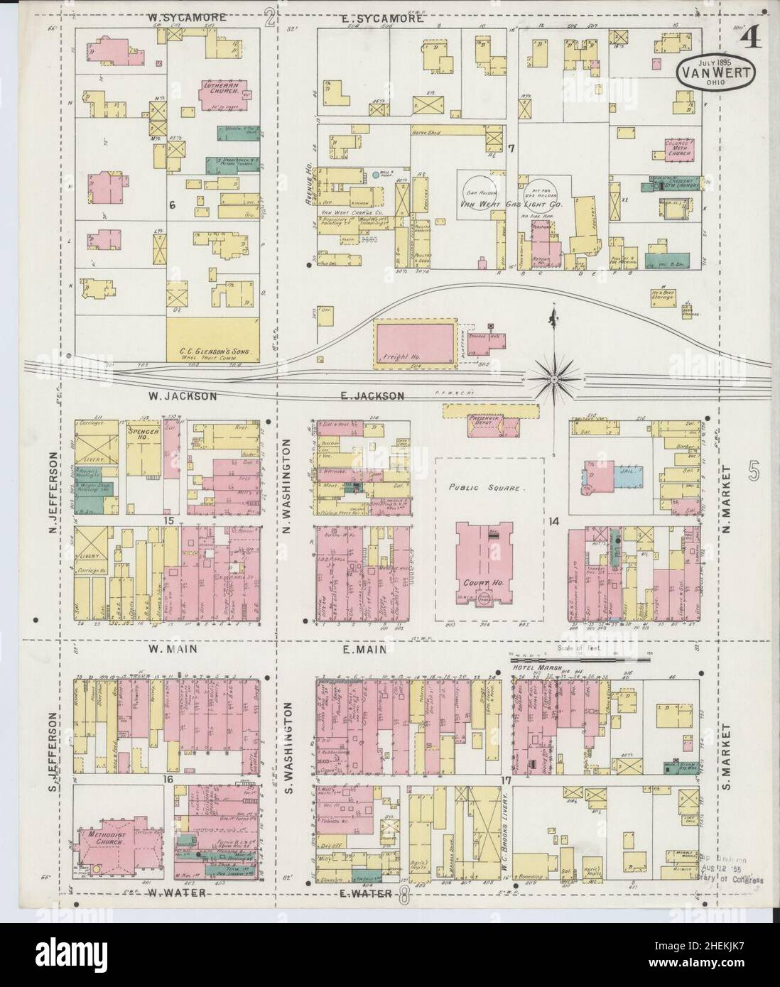 Van wert ohio map hi-res stock photography and images - Alamy