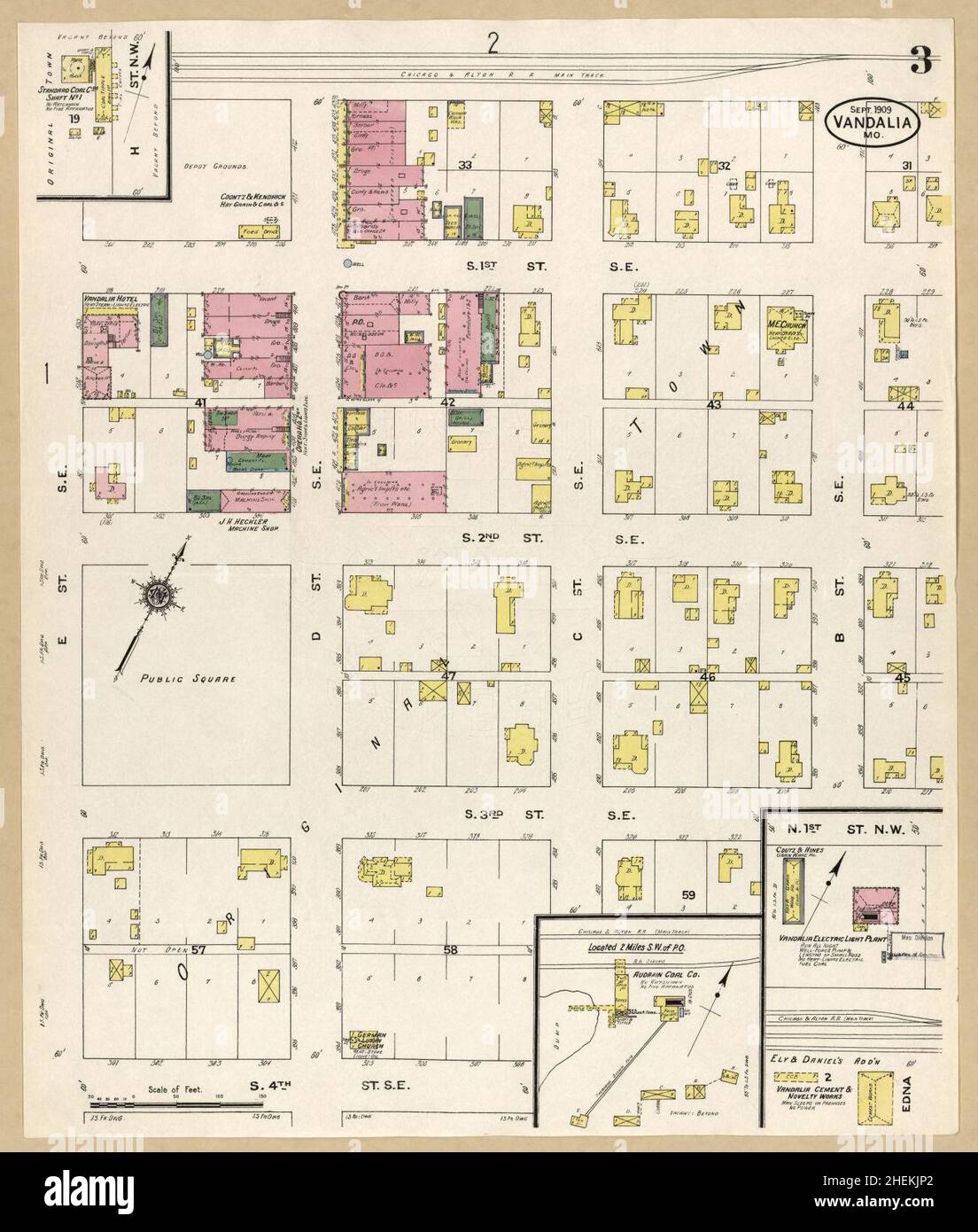 Map of vandalia missouri hi-res stock photography and images - Alamy