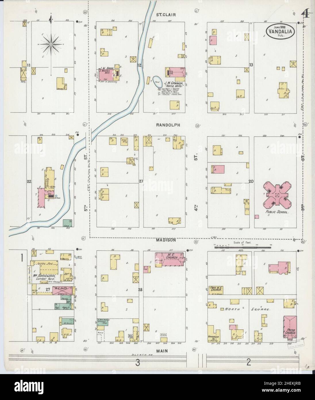Map of vandalia hi-res stock photography and images - Alamy