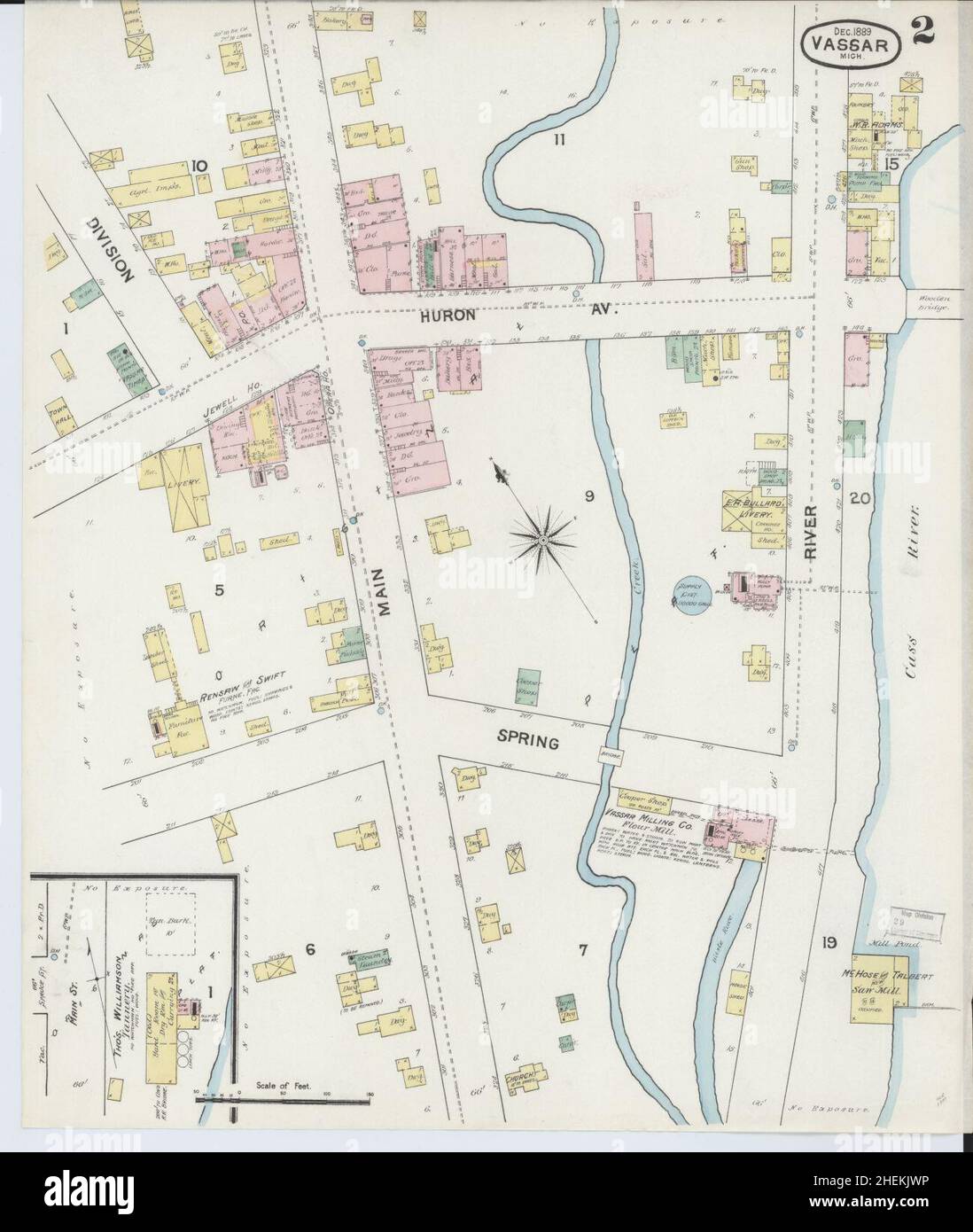 Tuscola county map hi-res stock photography and images - Alamy