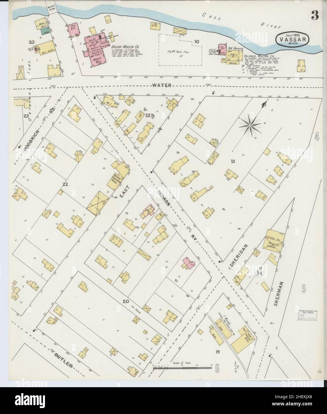 Tuscola county map hi-res stock photography and images - Alamy