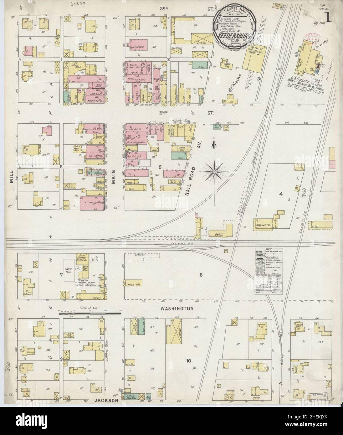 Fountain county map hi-res stock photography and images - Alamy