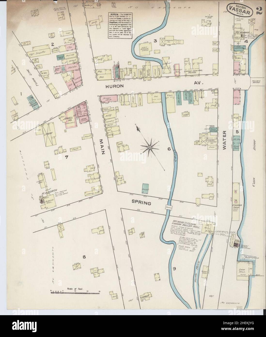 Tuscola county map hi-res stock photography and images - Alamy