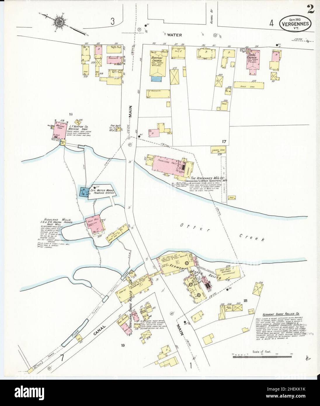 Map of vergennes hi-res stock photography and images - Alamy