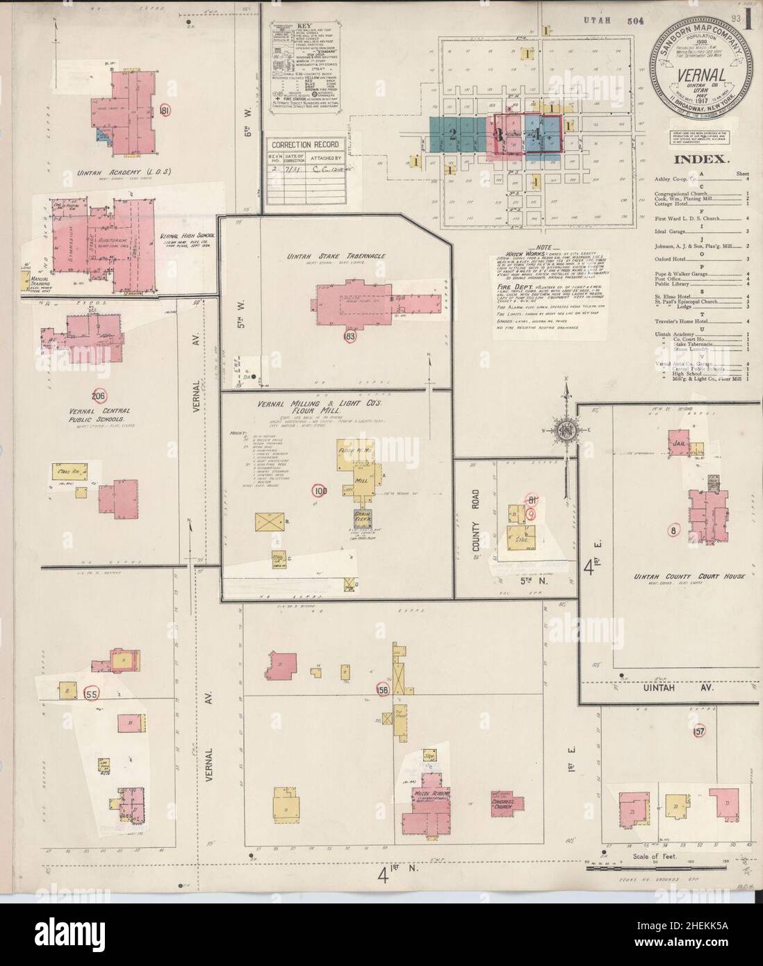 Map of vernal utah hi-res stock photography and images - Alamy