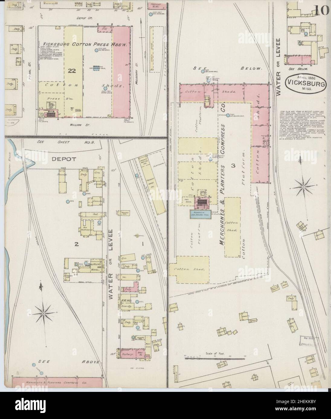 Sanborn Fire Insurance Map from Vicksburg, Warren County, Mississippi ...