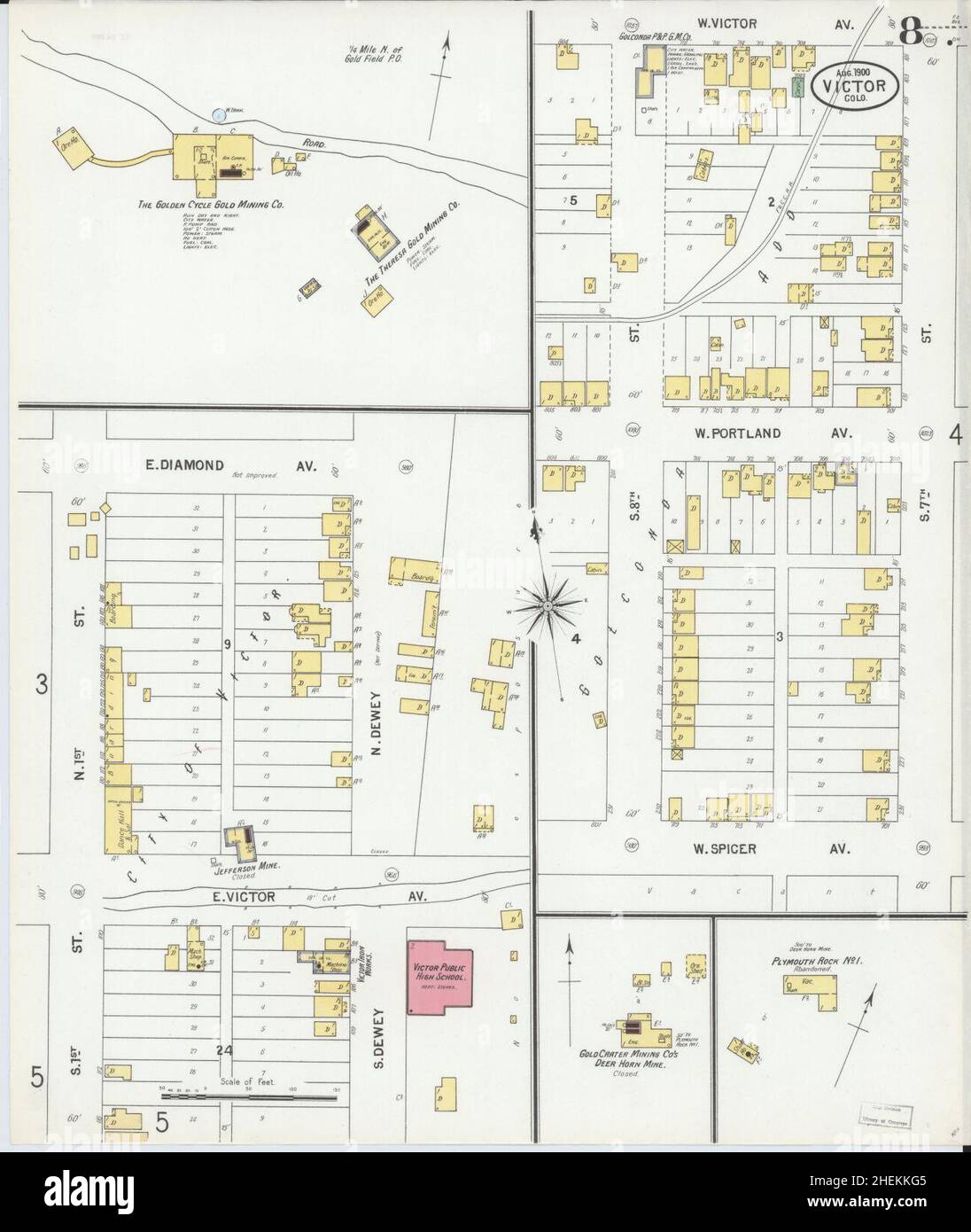 Teller county map hi-res stock photography and images - Alamy