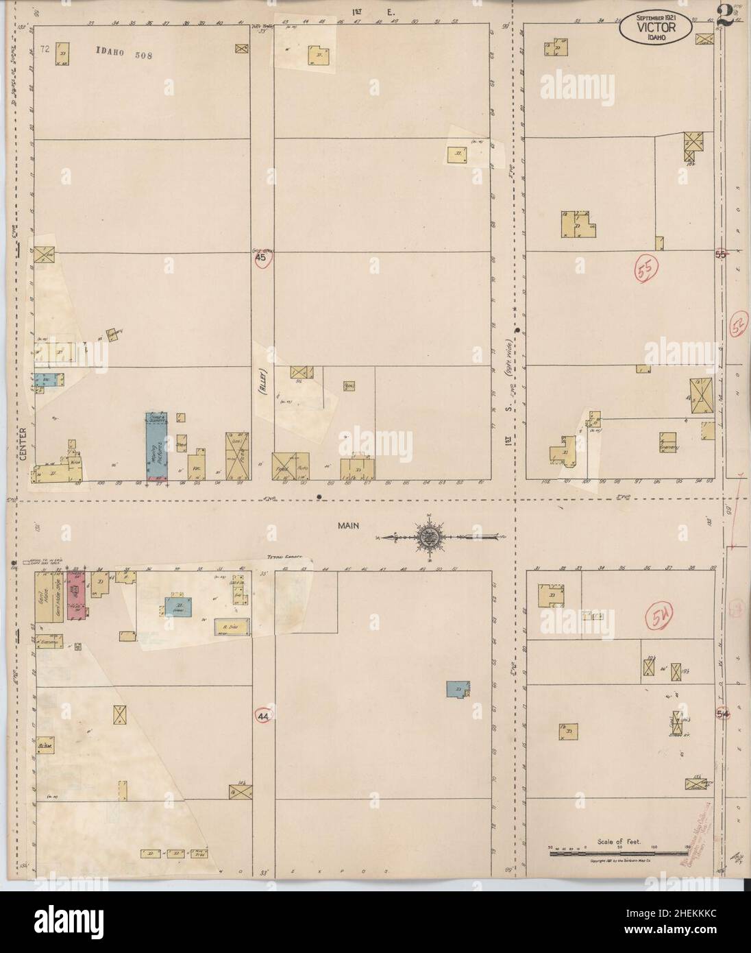 Map of victor hi-res stock photography and images - Alamy