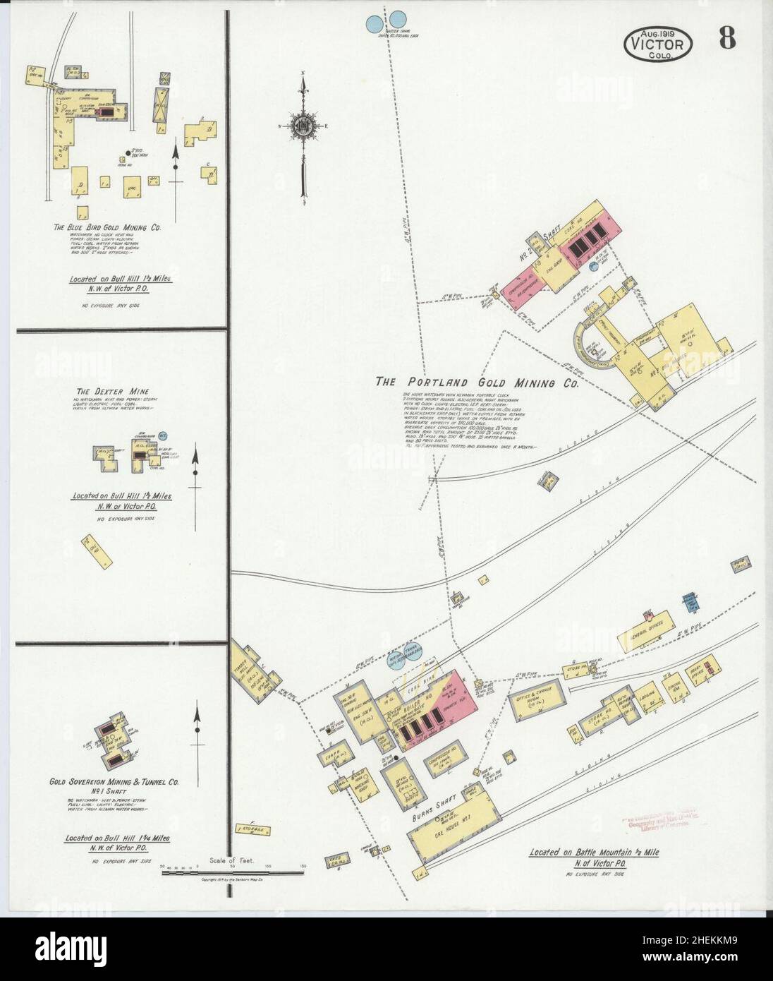 Teller county map hi-res stock photography and images - Alamy
