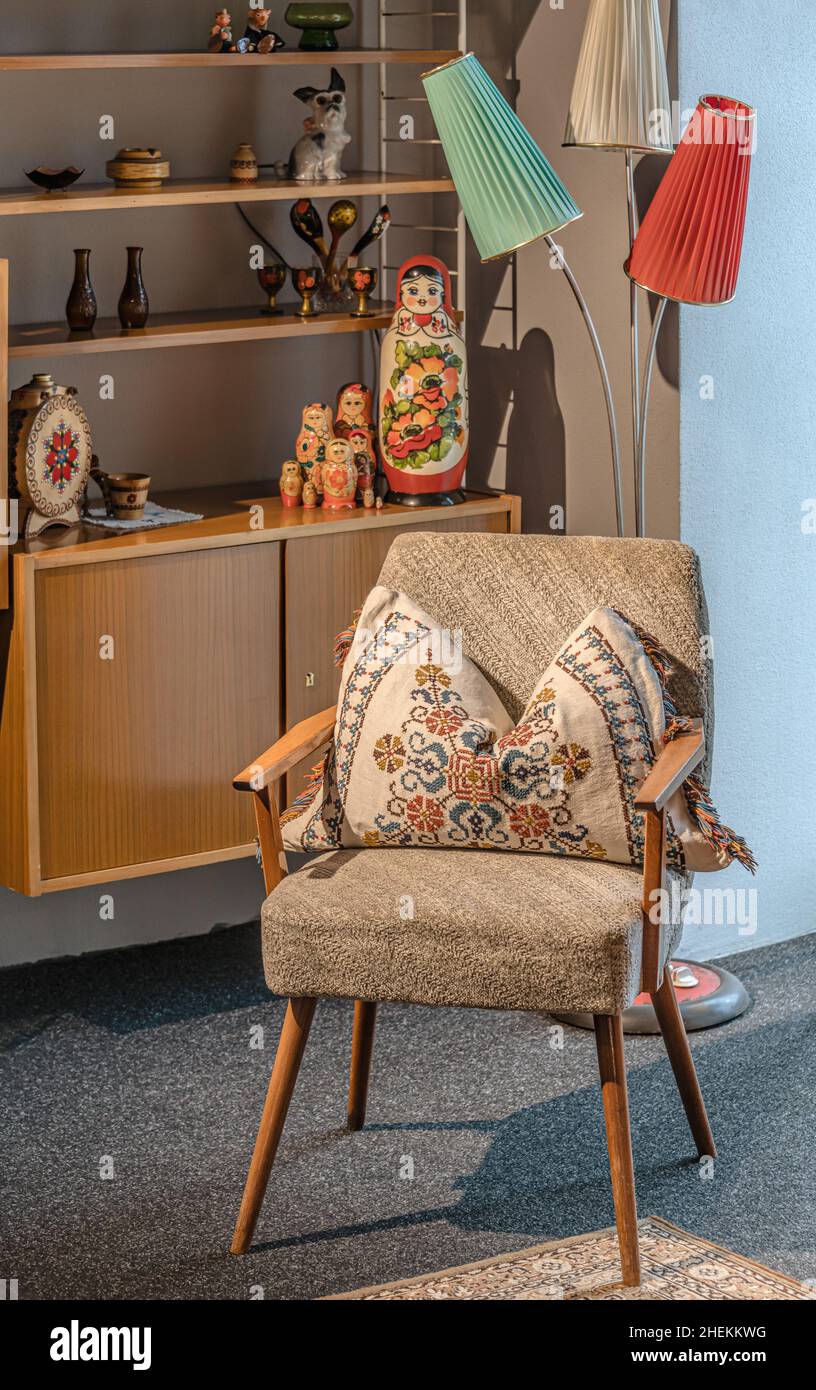 1960s retro interior living room hi-res stock photography and images ...