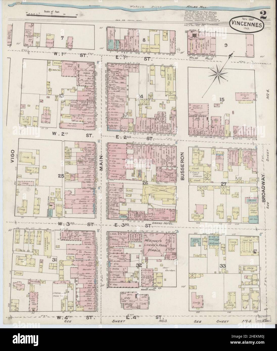 Knox indiana map hi-res stock photography and images - Alamy