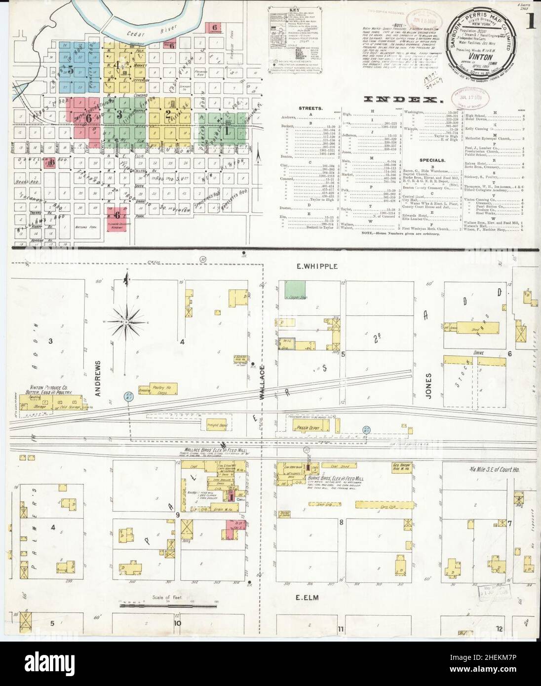 Map of vinton hi-res stock photography and images - Alamy