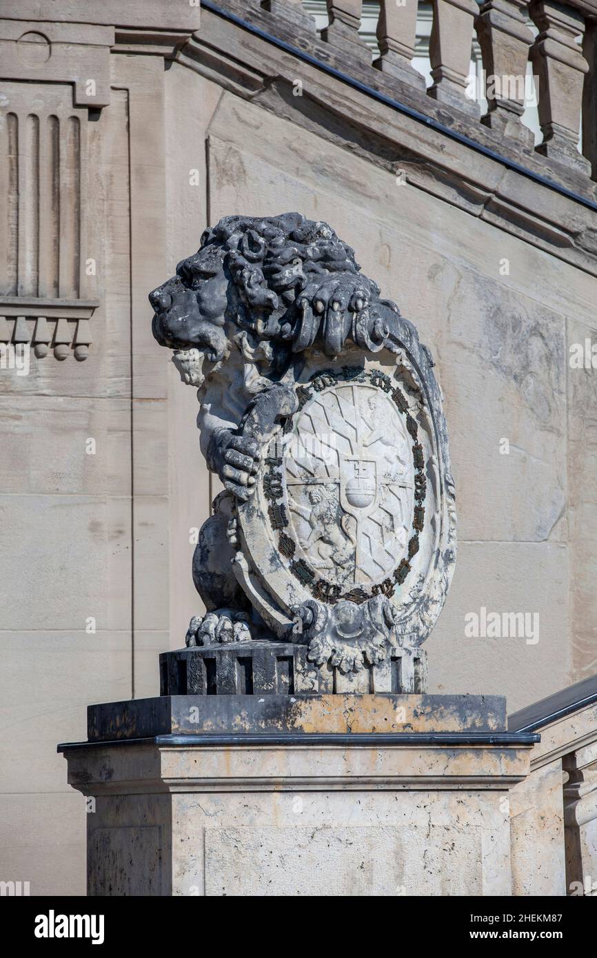 the heraldic animal, the lion is a symbol for Bavaria in Germany Stock ...