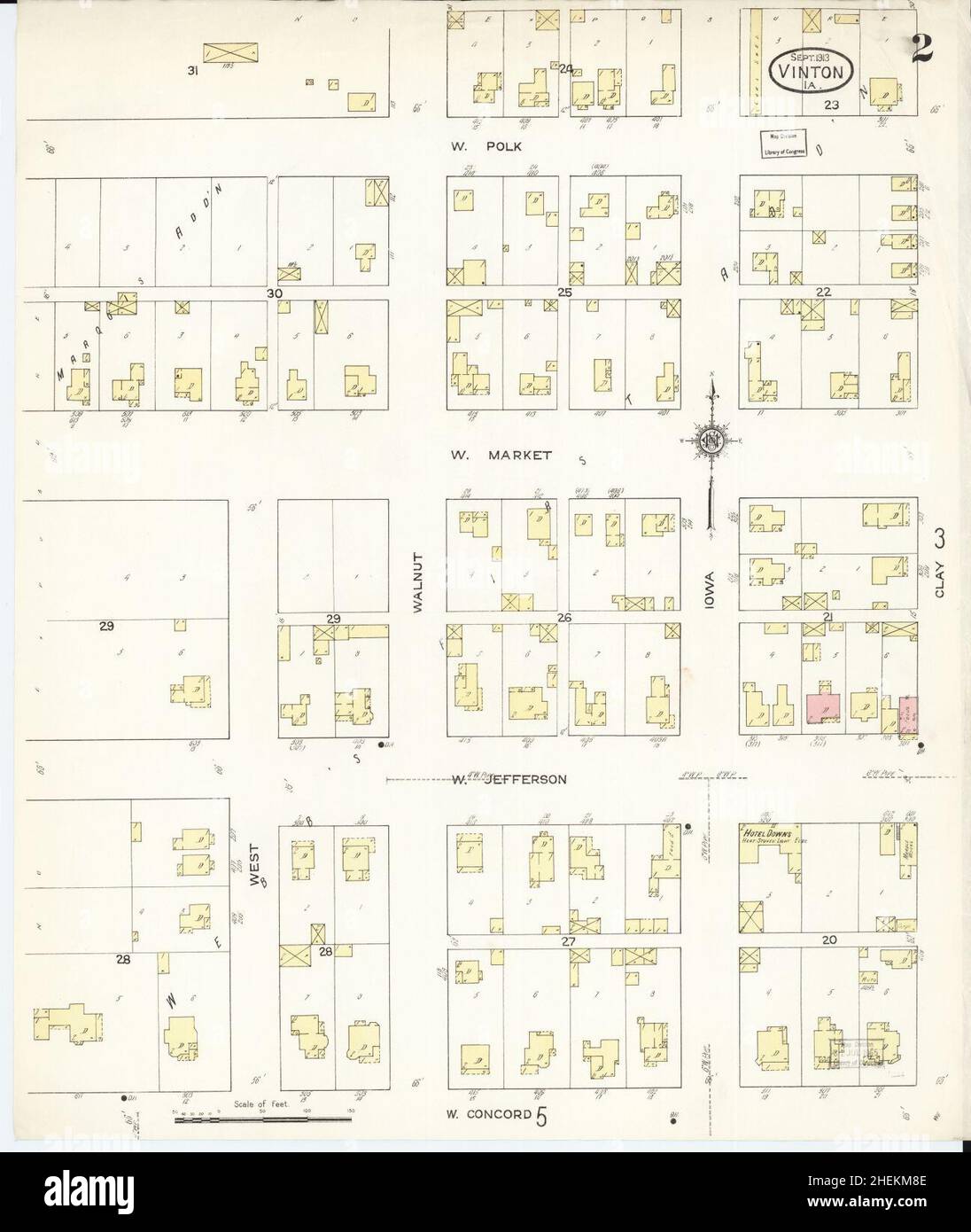 Map of vinton hi-res stock photography and images - Alamy