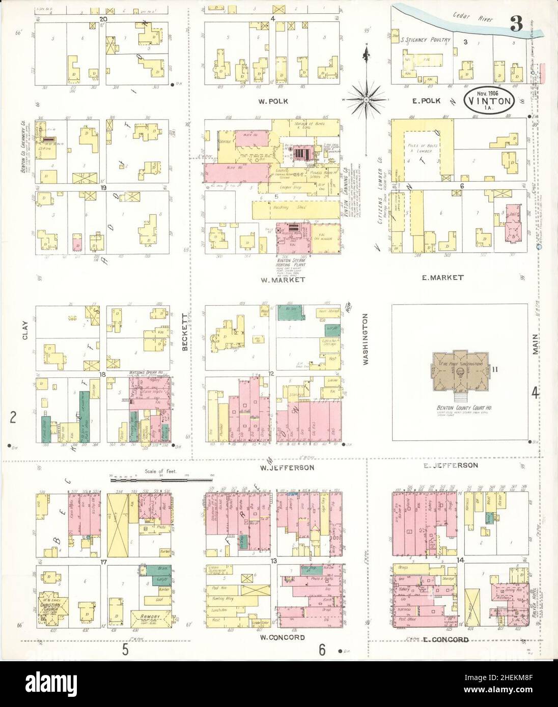 Map of vinton hi-res stock photography and images - Alamy
