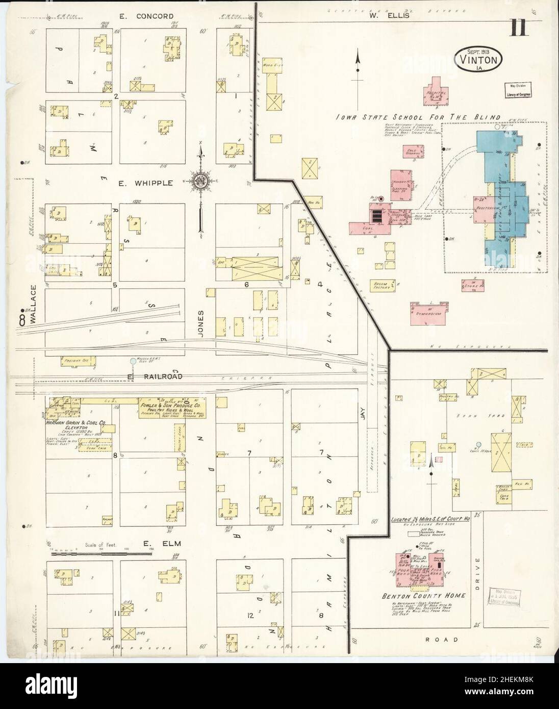 Map of vinton hi-res stock photography and images - Alamy