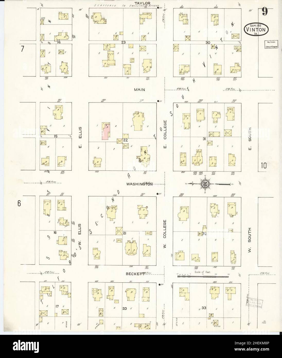 Map of vinton hi-res stock photography and images - Alamy