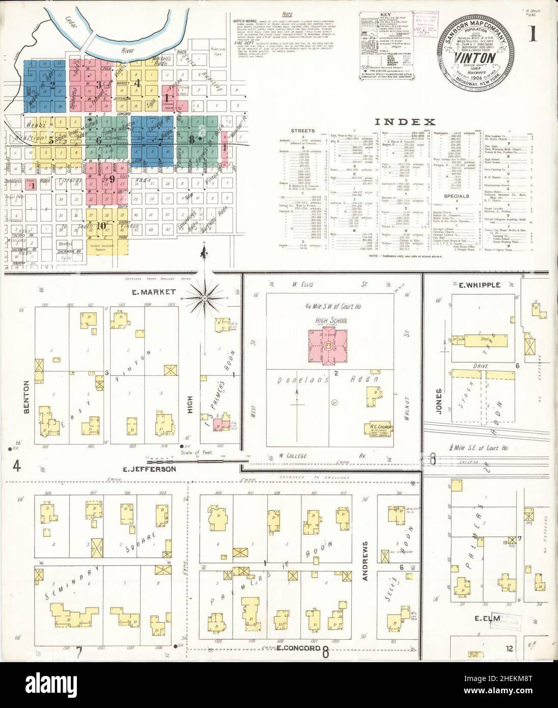 Map of vinton hi-res stock photography and images - Alamy