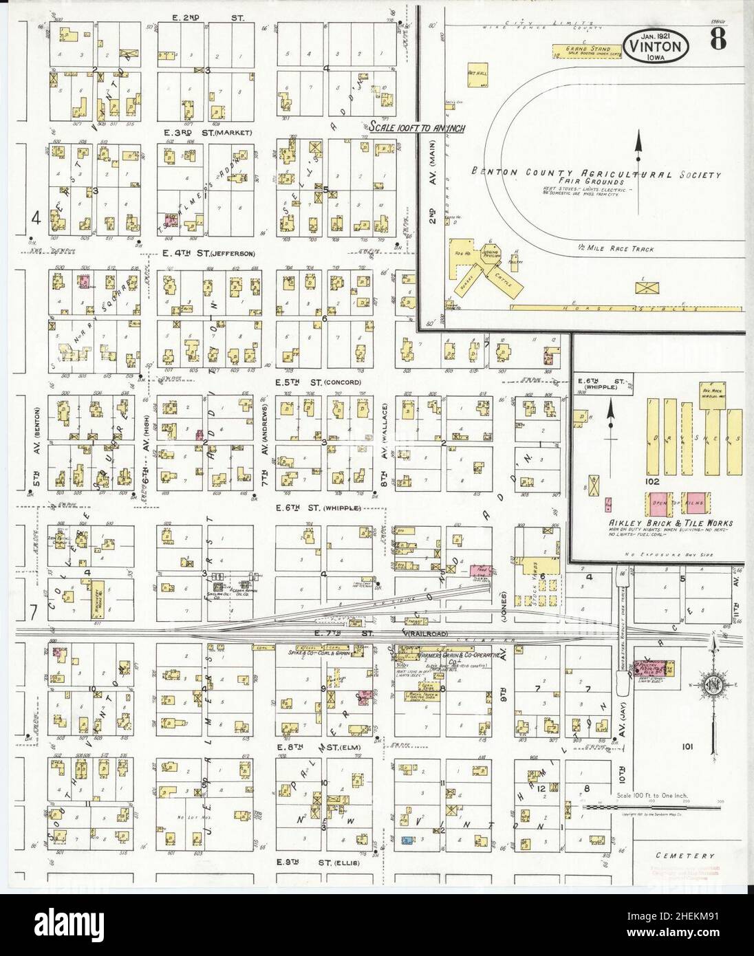 Map of vinton hi-res stock photography and images - Alamy