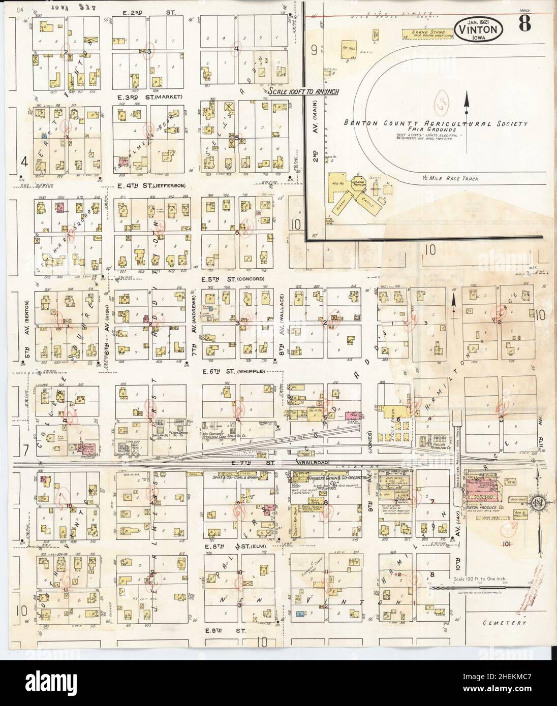 Map of vinton hi-res stock photography and images - Alamy