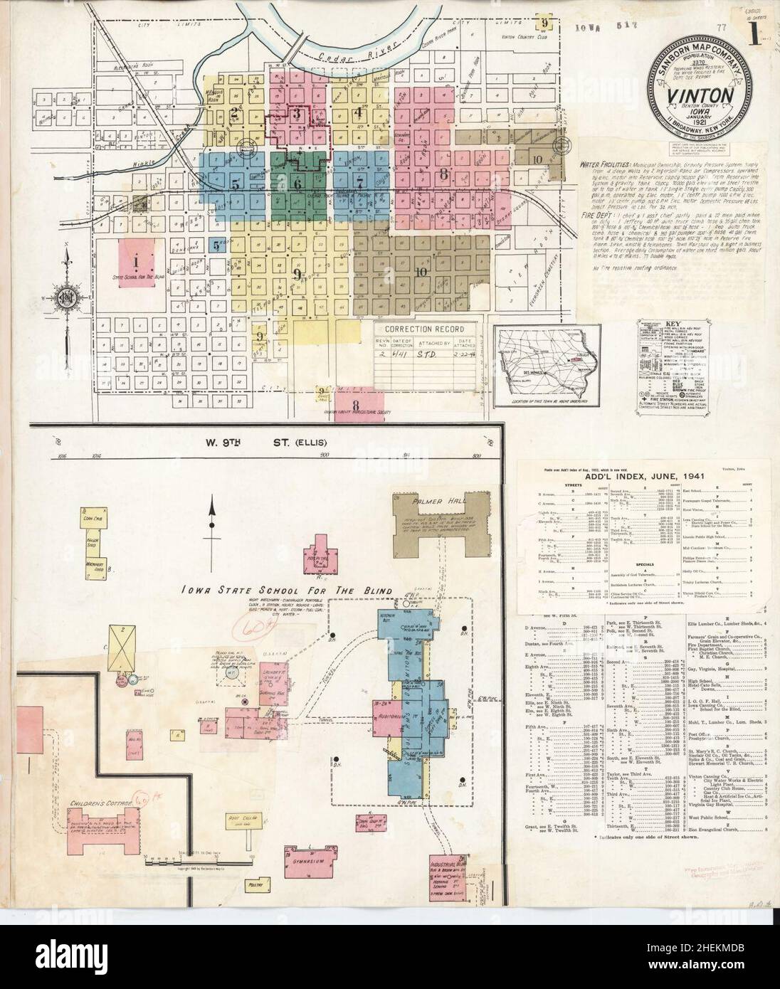 Map of vinton hi-res stock photography and images - Alamy